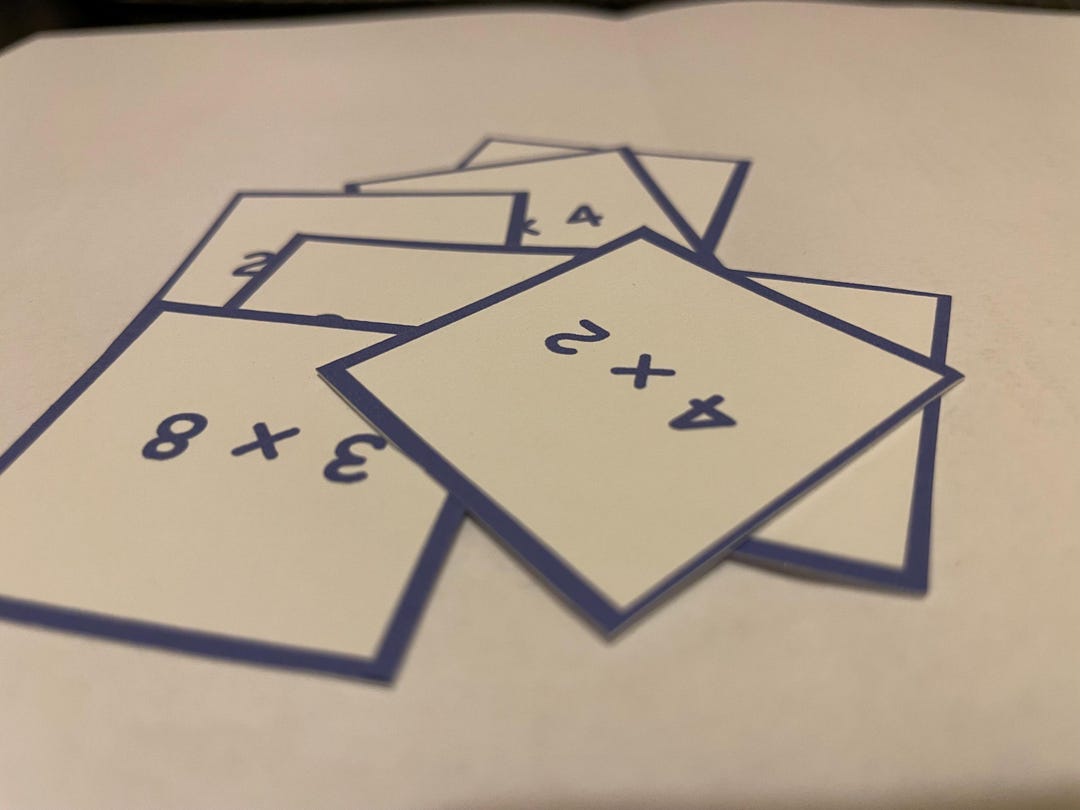 Math Memory Practice Multiplication - Etsy