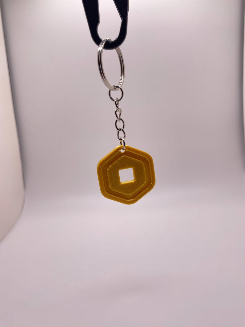 Roblox Robux Keychain | Gamer Backpack Charm - Etsy