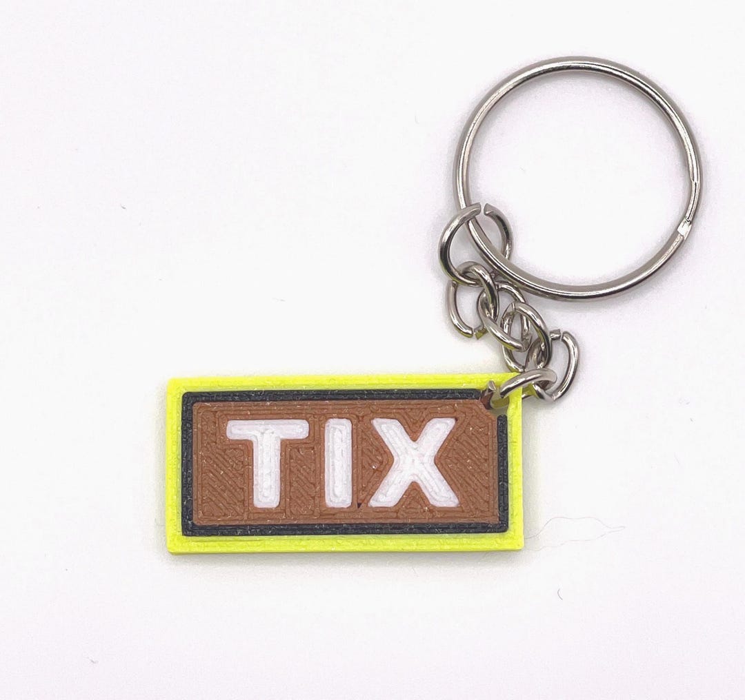 Roblox Tix Keychain | Colorful 3D Printed Gamer Gift - Etsy