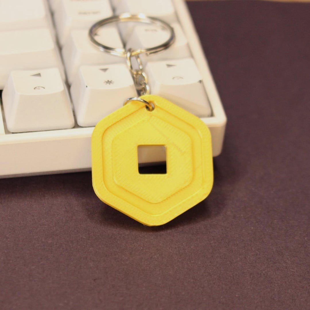 Roblox Robux Keychain | Gamer Backpack Charm - Etsy