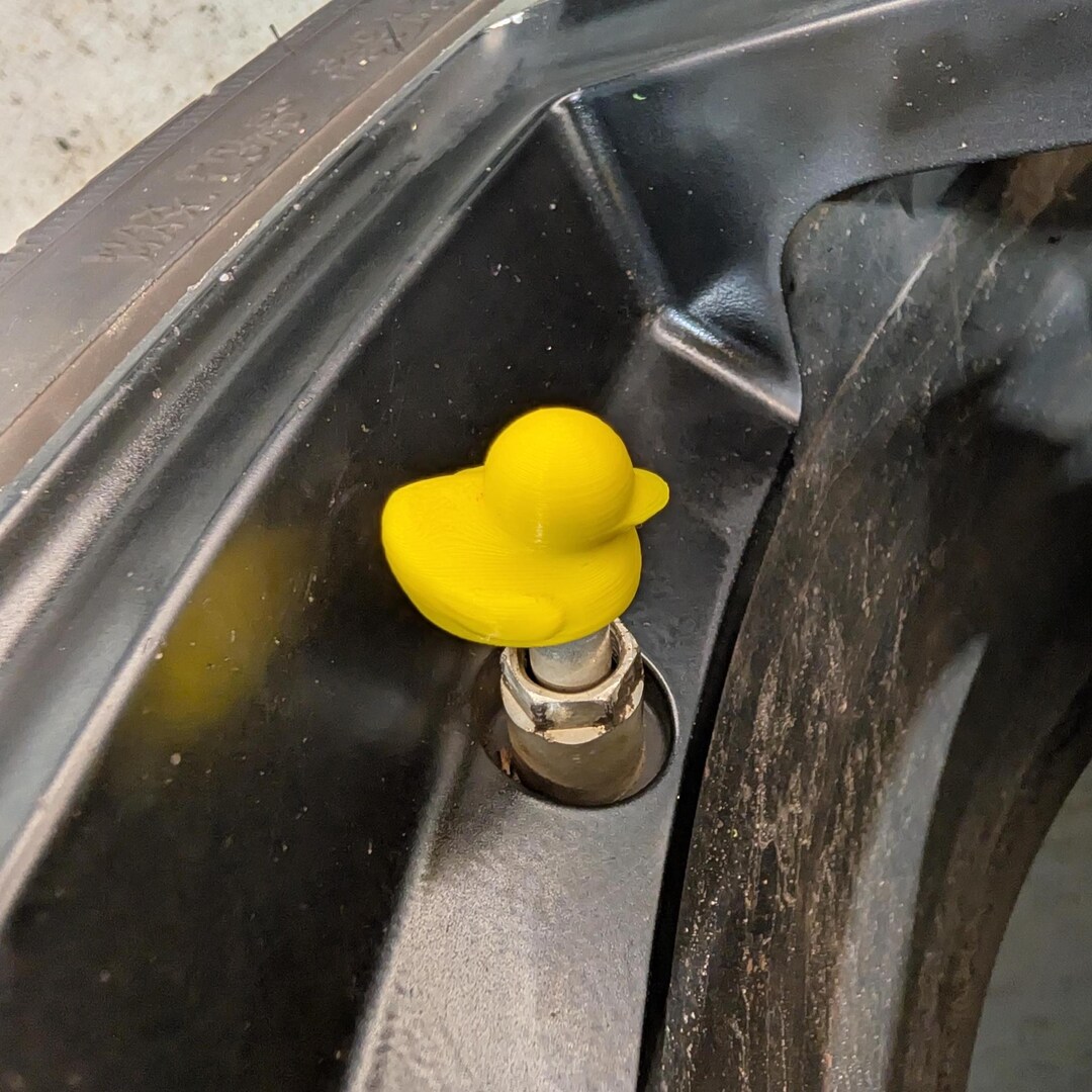 Yellow Rubber Ducky Tire Valve Stem Caps | Funny Car Accessory, Jeep ...