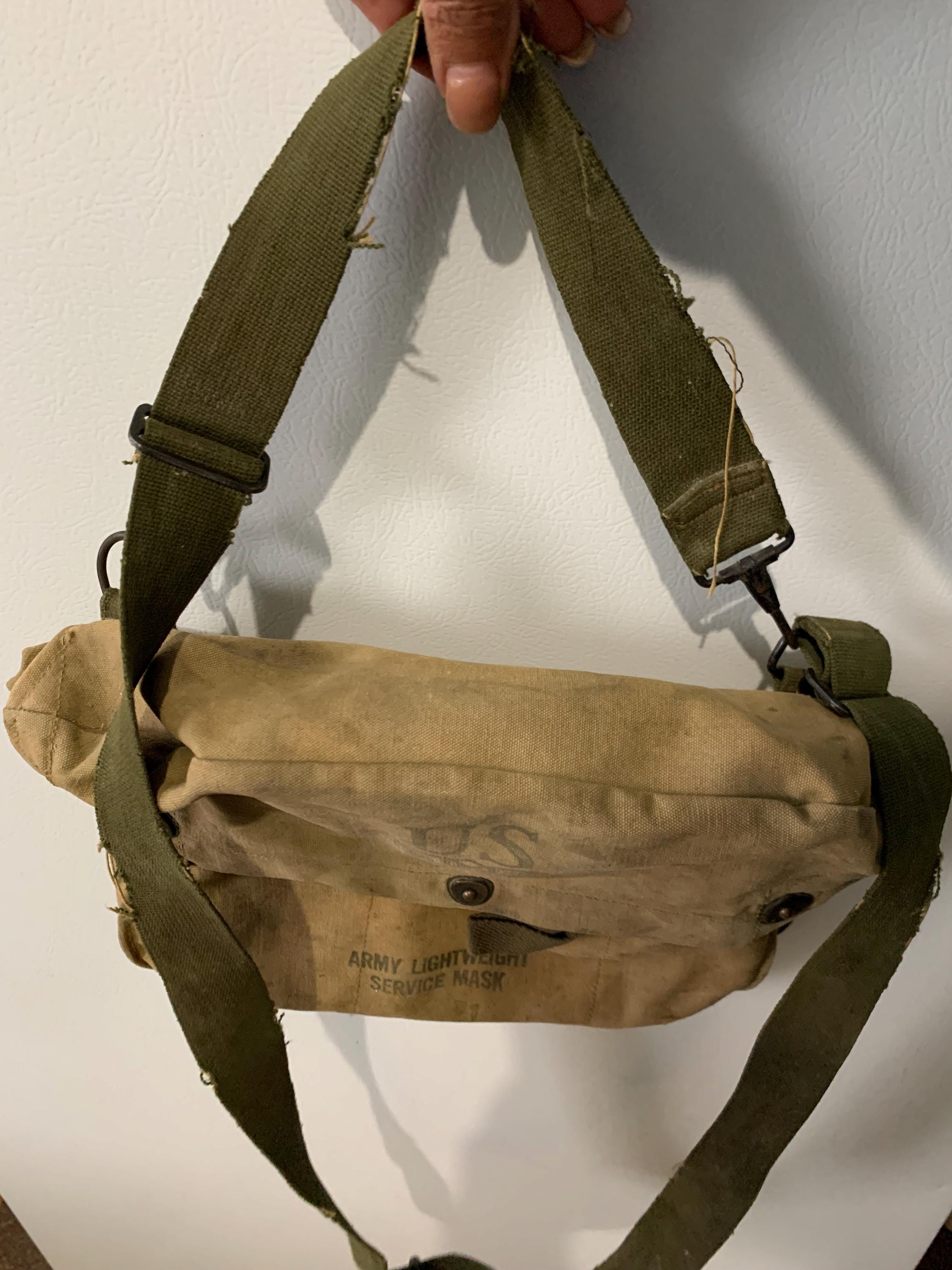 Vintage 1940s Gas Mask Bag - Etsy
