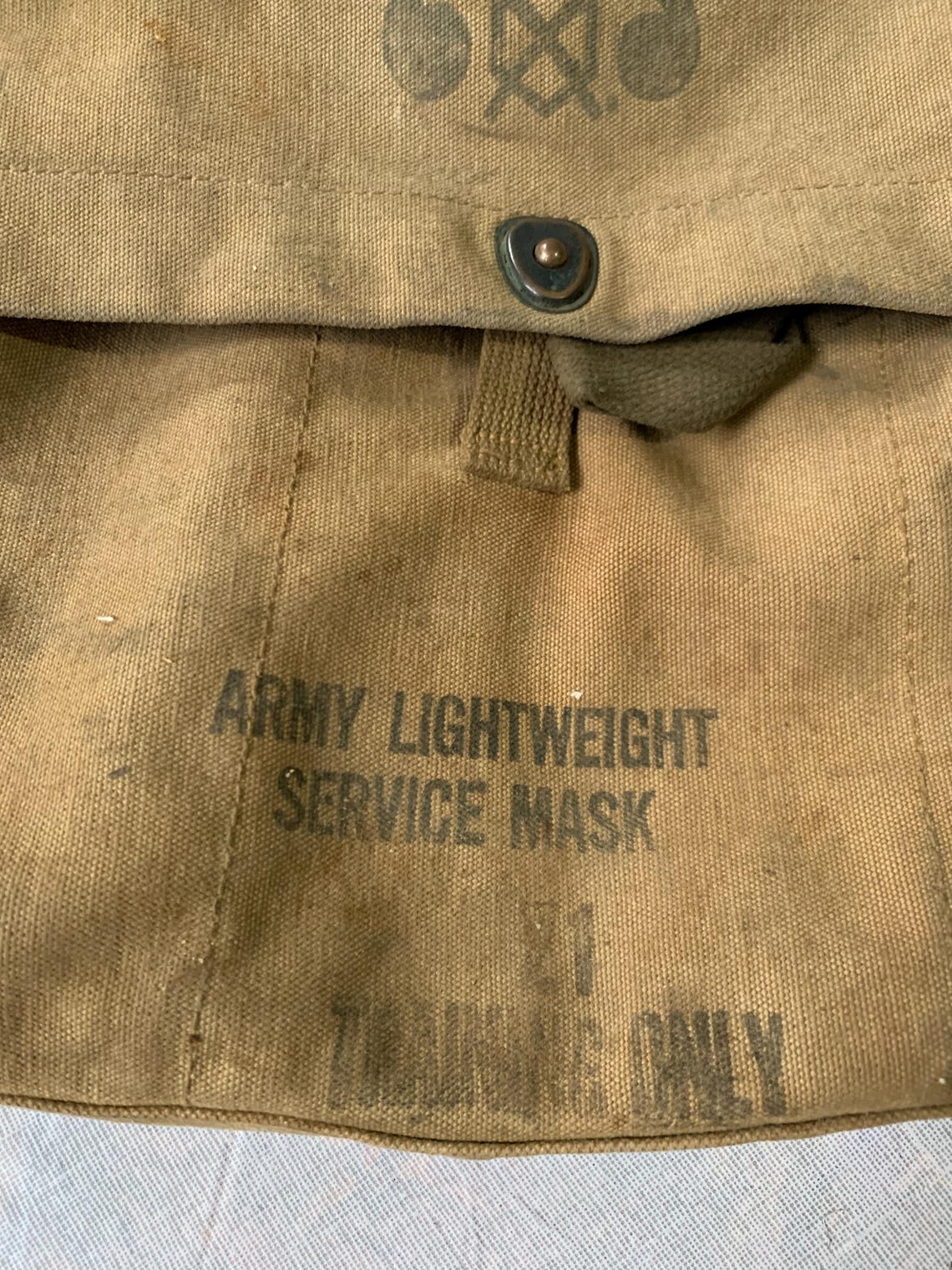 Vintage 1940s Gas Mask Bag - Etsy