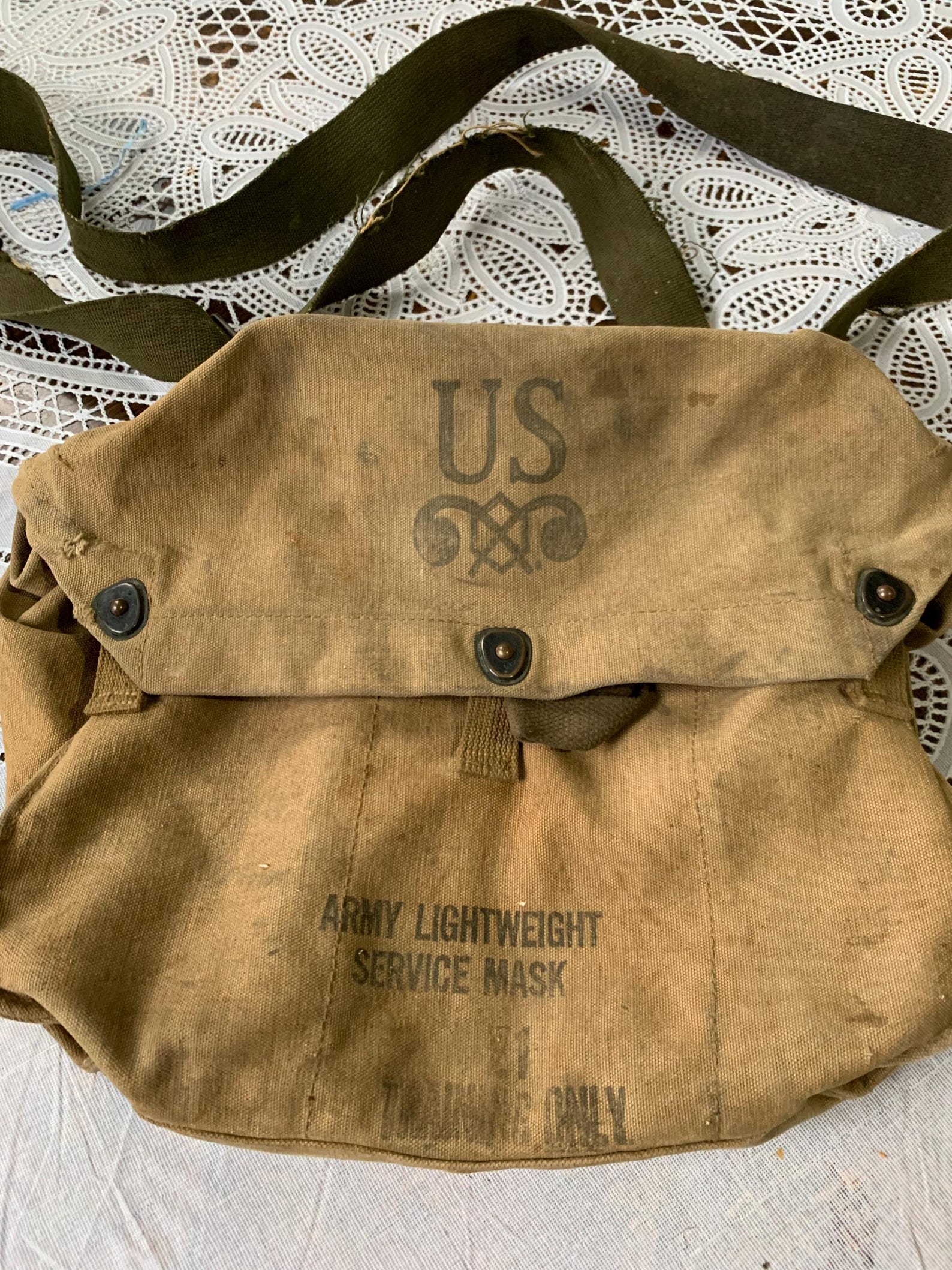 Vintage 1940s Gas Mask Bag - Etsy