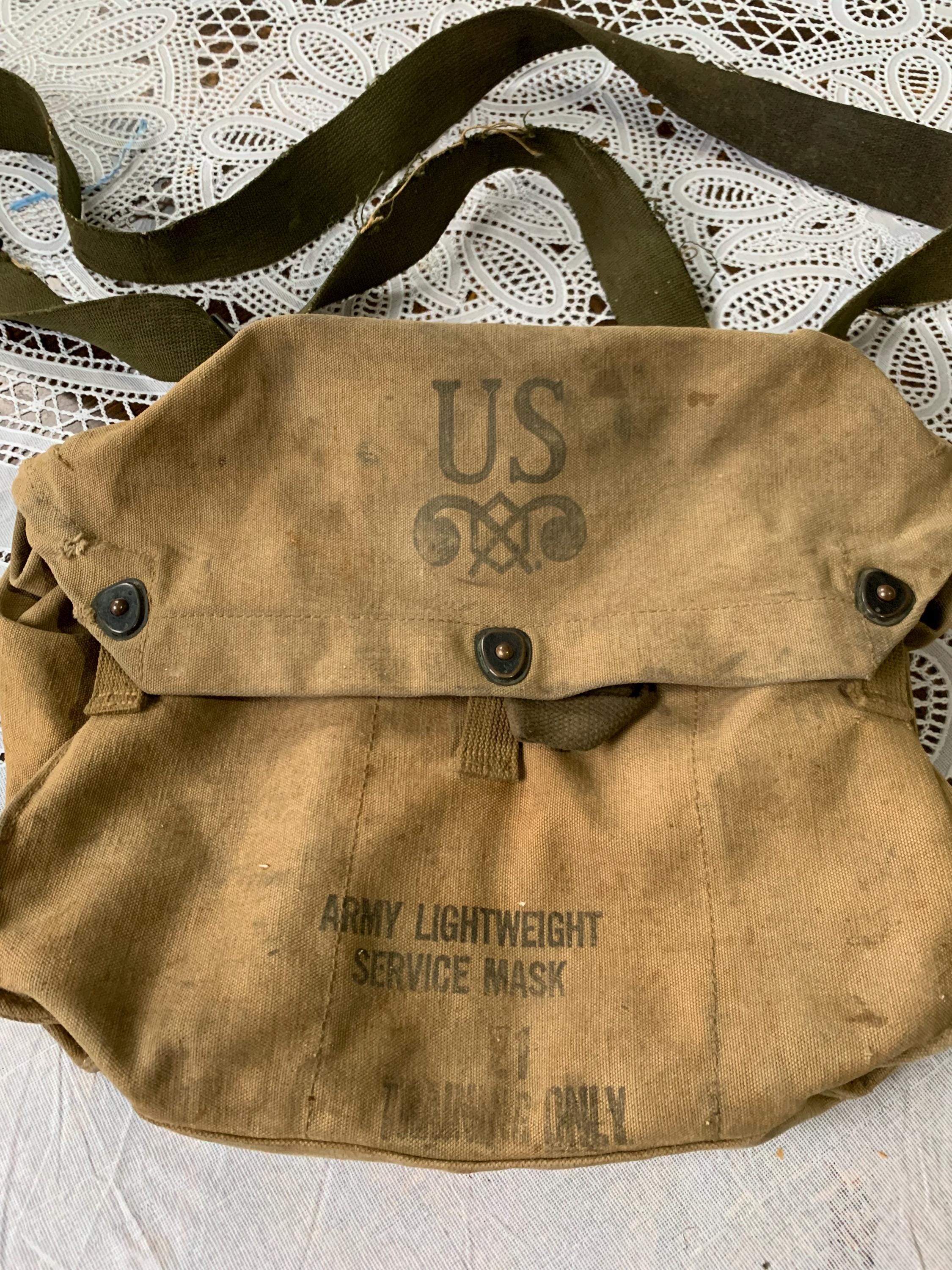 Vintage 1940s Gas Mask Bag - Etsy