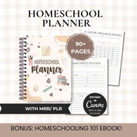Homeschool Planner Printable, Homeschool Planner, 2025, 2026 ...