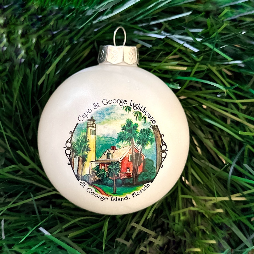 Cape St George Lighthouse/ St. George Island, Florida/ Ornament - Etsy
