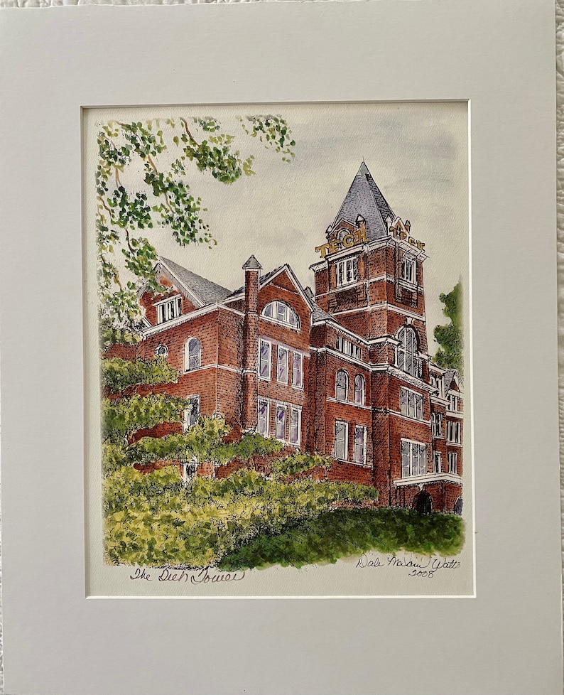 Georgia Tech Tower / Atlanta, Georgia / Print - Etsy