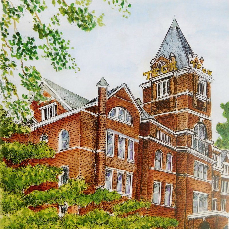 Georgia Tech Art - Etsy