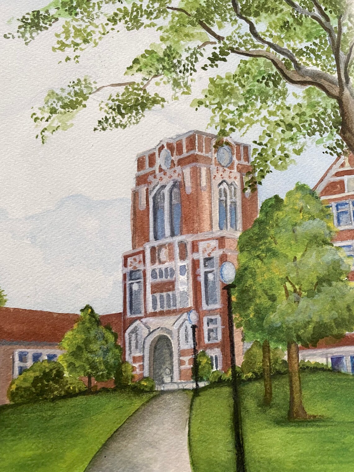 University of Tennessee / Ayers Hall / Knoxville, Tennessee/ Print - Etsy