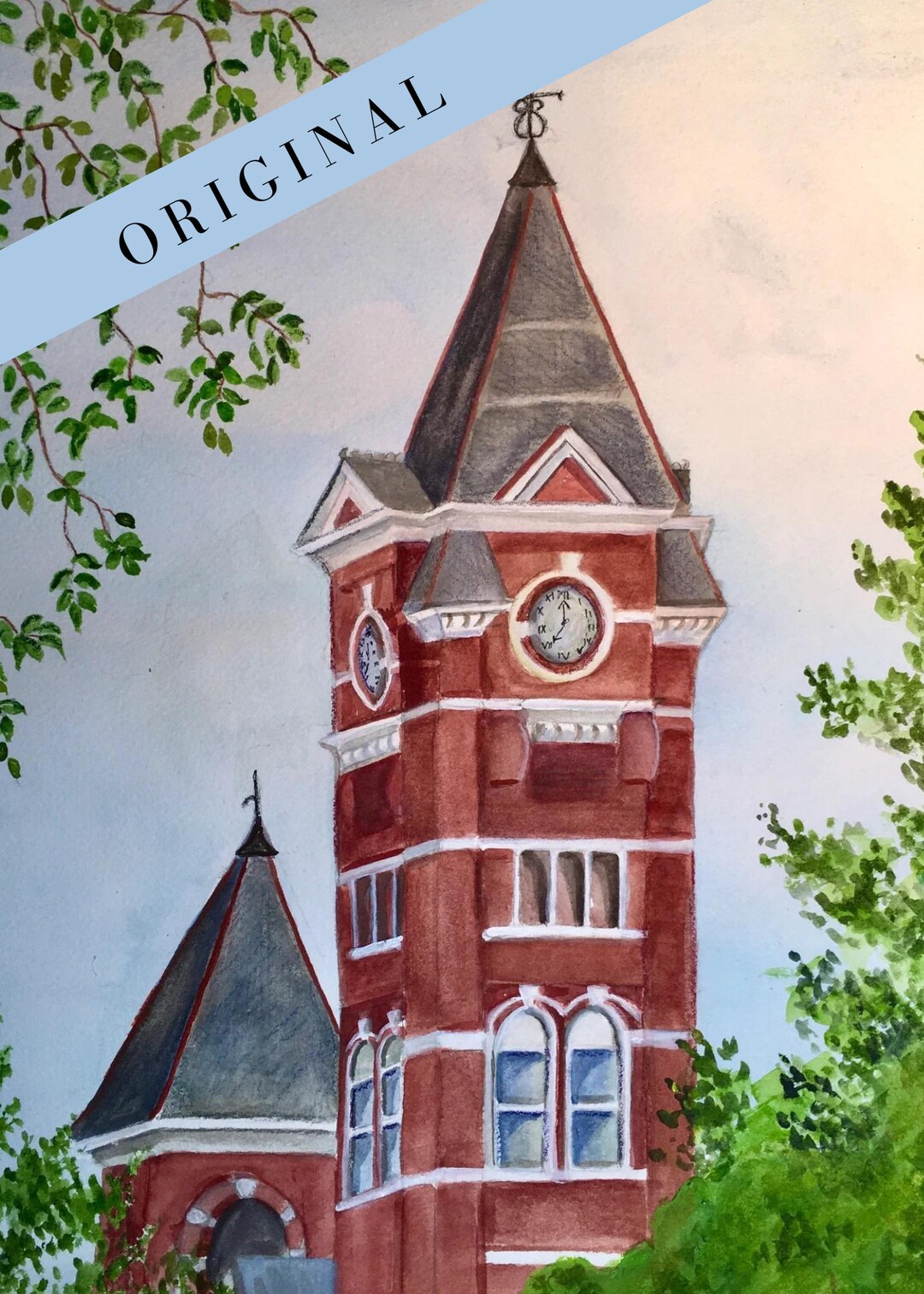 Auburn University / Samford Hall Tower / Auburn, Alabama/ Original ...