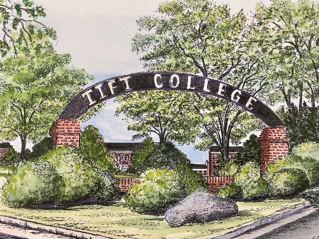 Tift College / the Arch / Forsyth, Georgia / Print - Etsy