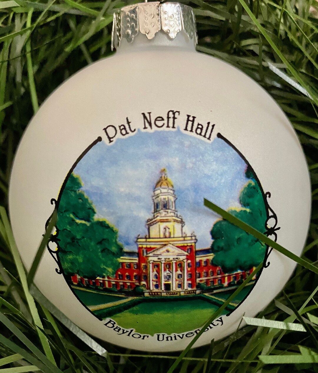 Universidad de Baylor / Pat Neff Hall / Waco, Texas / Adorno navideño ...