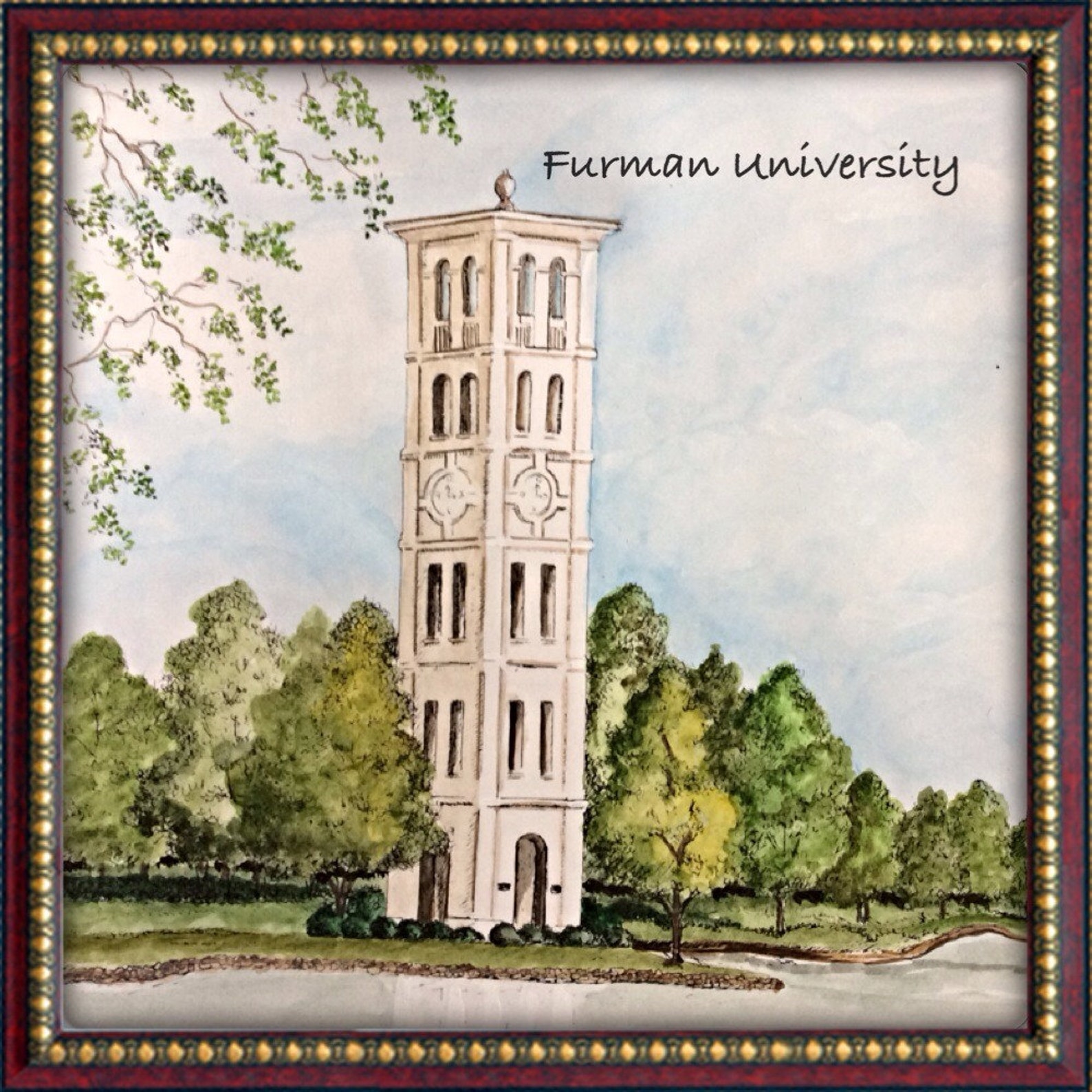 Furman University / the Bell Tower / Greenville, South Carolina / Print ...