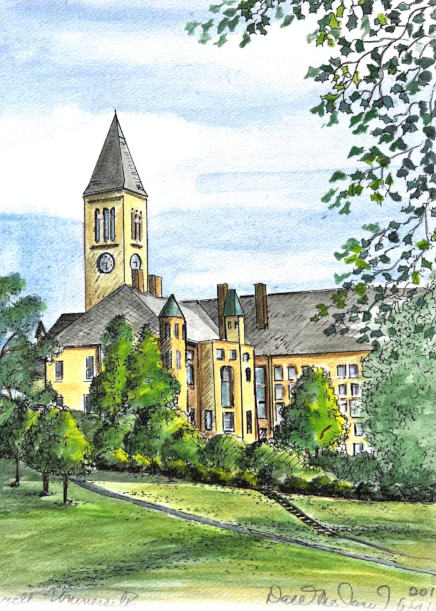 Cornell University / Ithaca, New York/ Print - Etsy
