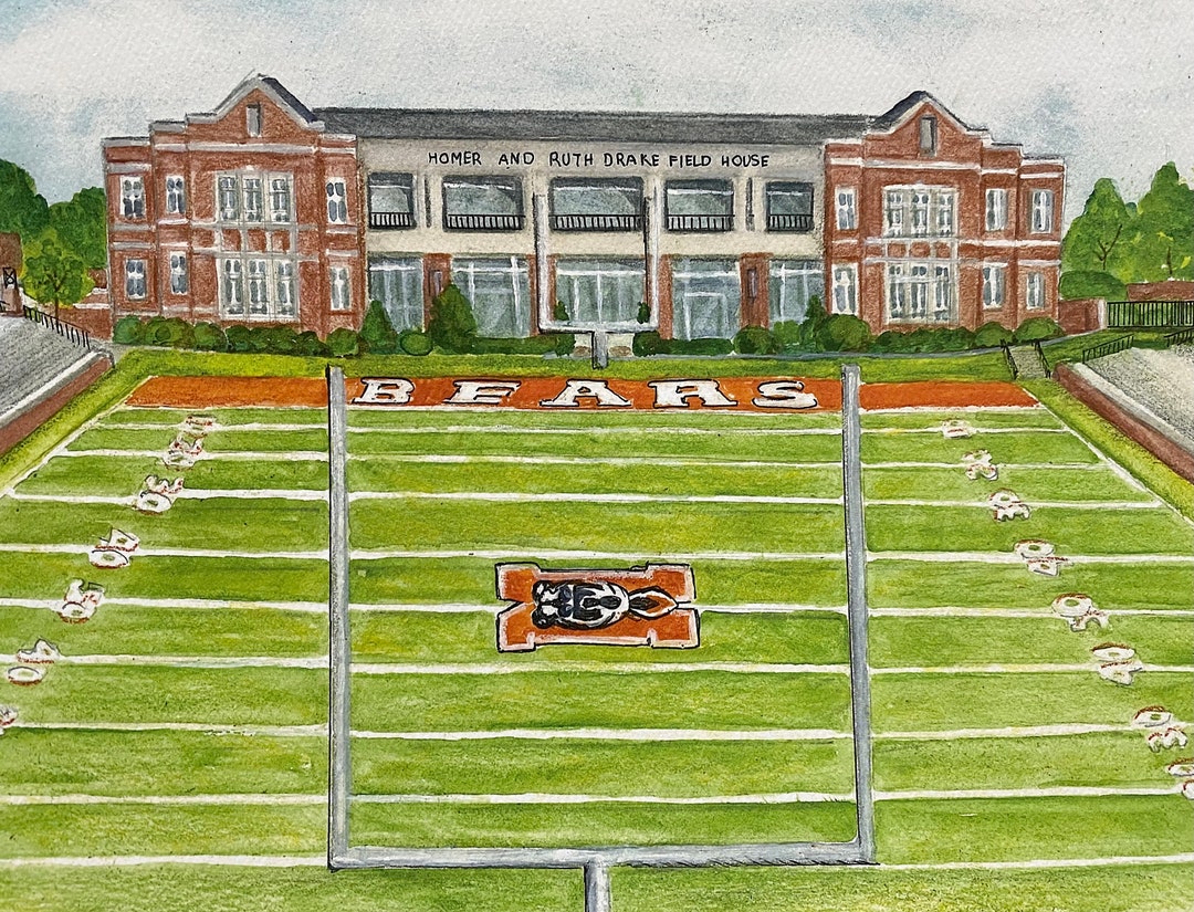 Mercer University / Five Star Stadium / Macon, GA / Print - Etsy
