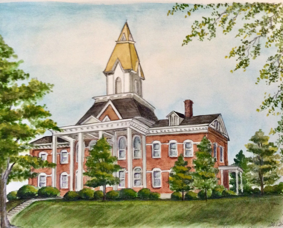 North Georgia College / Price Memorial / Dahlonega, Georgia / Print - Etsy