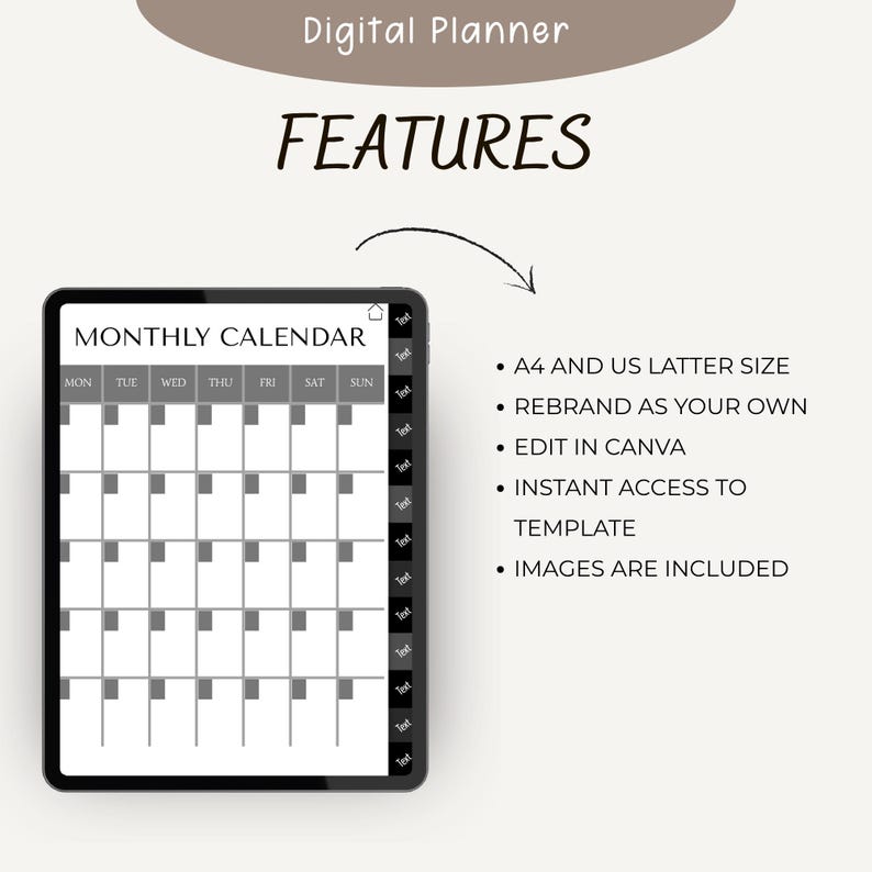 Editable Canva Digital Planner Template | Instant Download ...