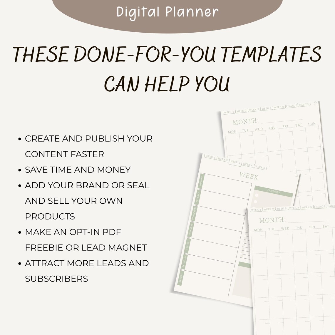 Editable Canva Digital Planner Template | Instant Download ...