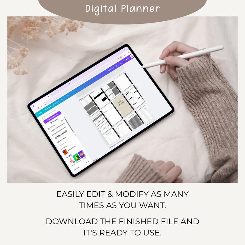 Editable Canva Digital Planner Template | Instant Download ...