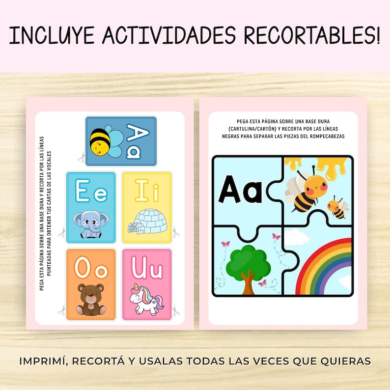 Aprendemos Las Vocales – Actividades Didácticas Imprimibles Para Niños ...