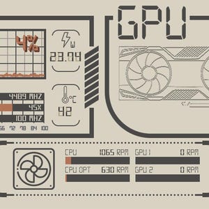 AIDA64 Sensor Panel Skin 1920x480 | Retro Blueprint HUD | Engineering ...