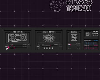 SENSORPANEL TEMPLATE AIDA64 1920x480 - Etsy