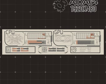 SENSORPANEL TEMPLATE AIDA64 1920x480 - Etsy