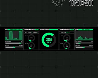 SENSORPANEL TEMPLATE AIDA64 1920x480 - Etsy
