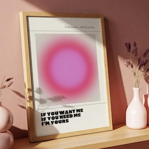 Innerbloom Pink and Purple Aura Print - Rufus Du Sol Wall Art for House ...