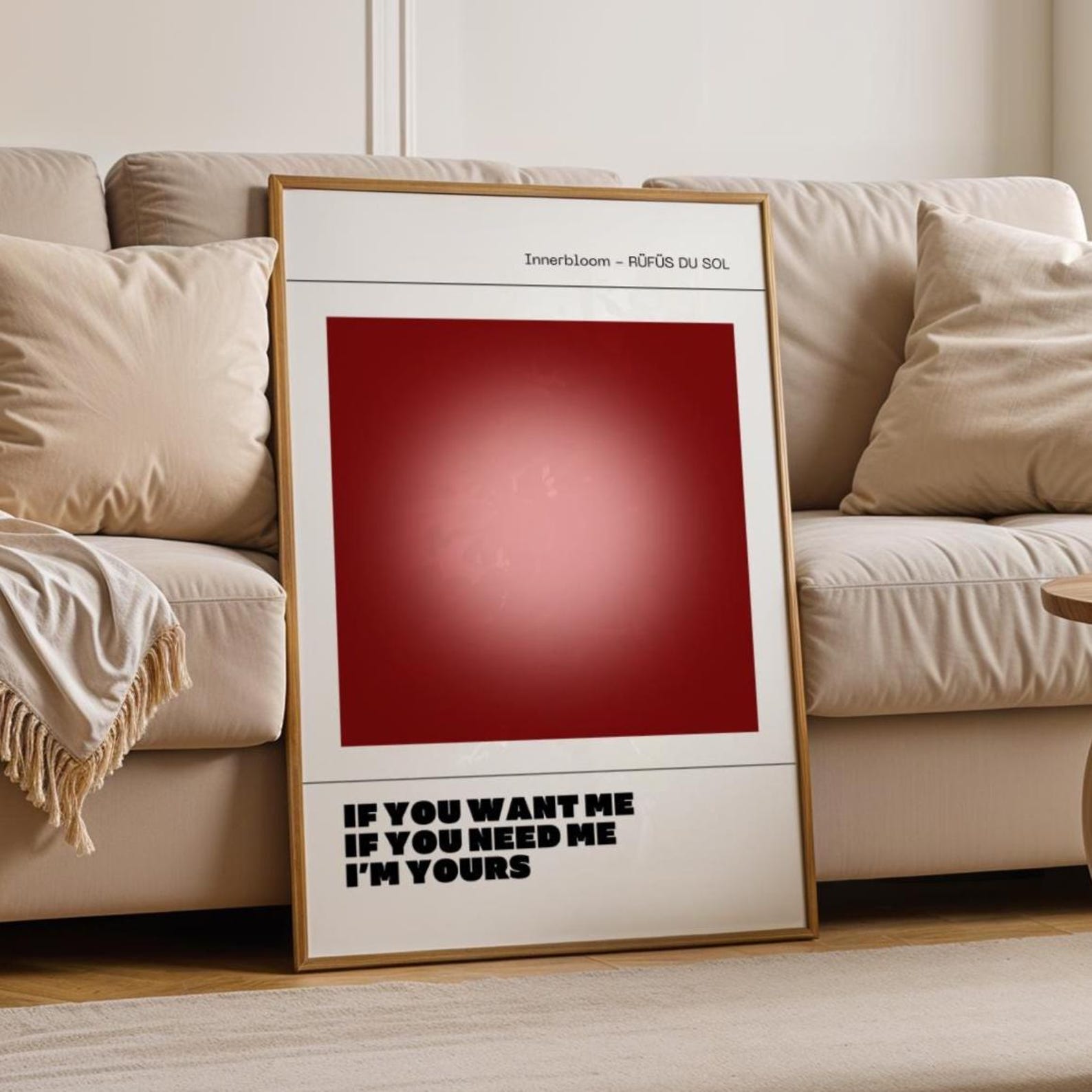 Innerbloom Rufus Du Sol Red Aura Print | Wall Art for House | EDM Ibiza ...