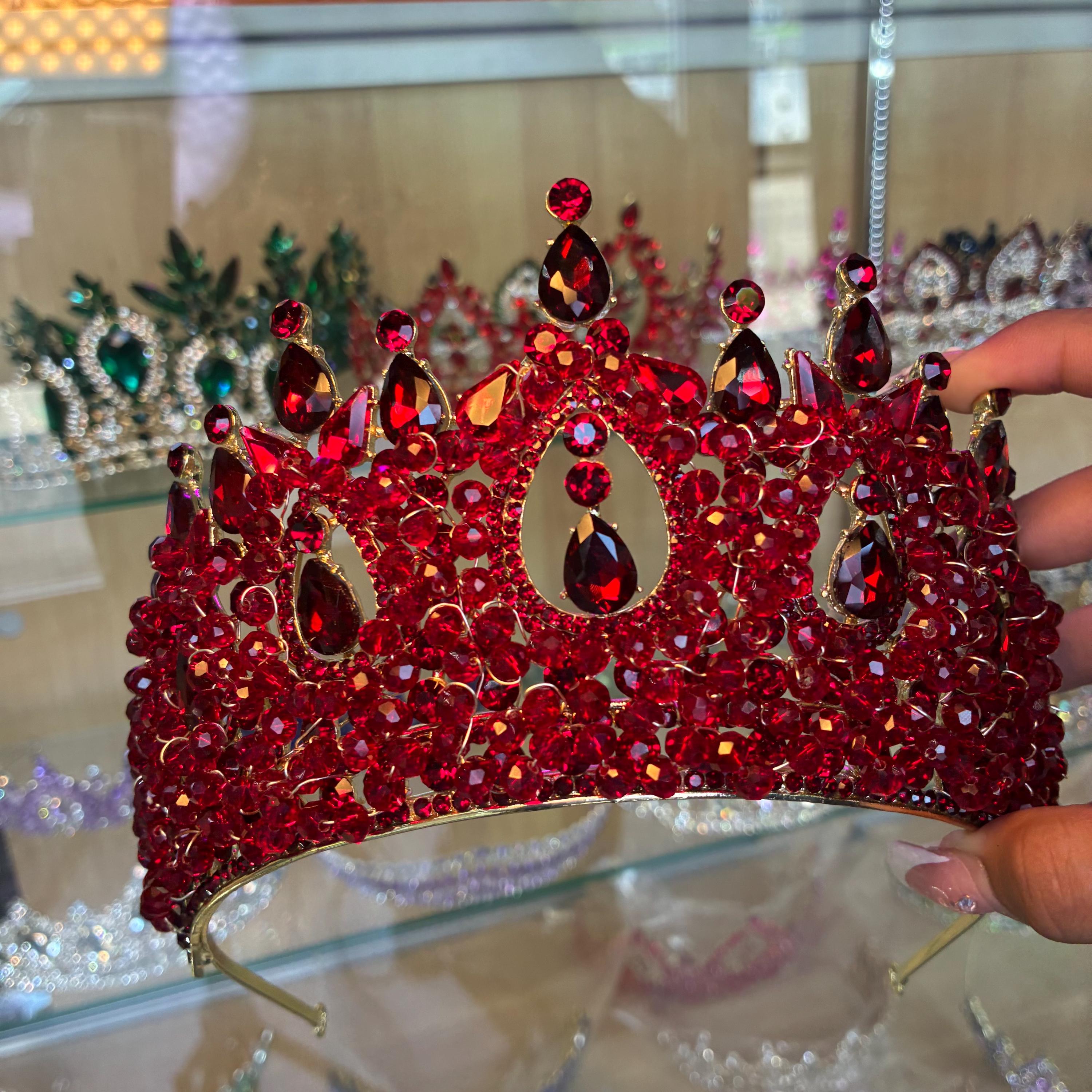 Red & Gold Quinceanera Tiara - Etsy