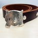 1 Silver Cat Belt Buckle, Unique Cat Shape Belt Buckle, High Quality ...