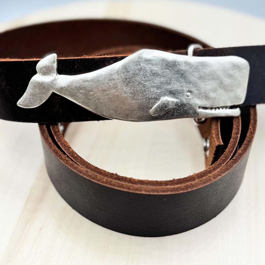 Silver Whale Belt Buckle: Nautical Ocean Accessory (fits 40mm Belt) - Etsy