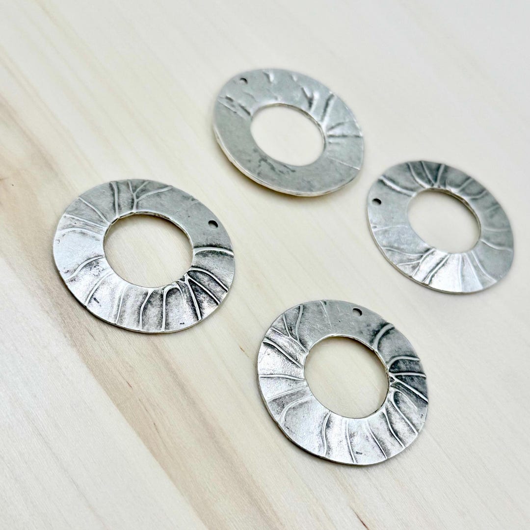 Silver Disk Charms, Discs for Jewelry Design, Perfect for DIY Bracelets ...