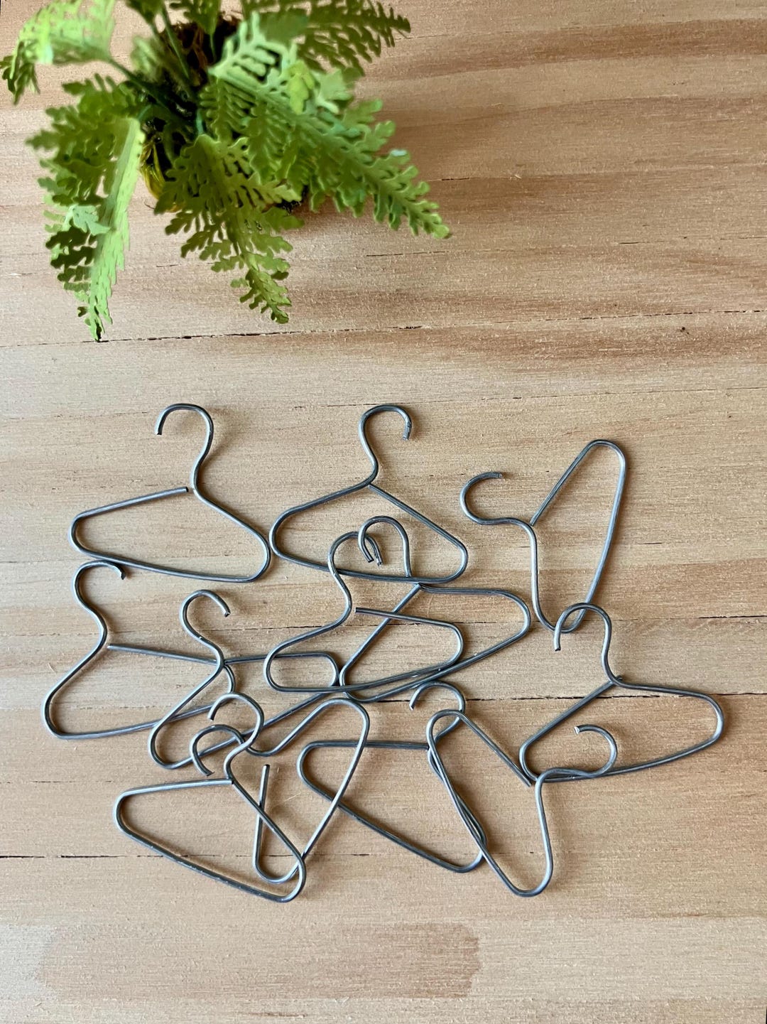 Miniature Wire Hangers + 10 Wire Hangers + Hand Made + 1:12 Scale - Etsy