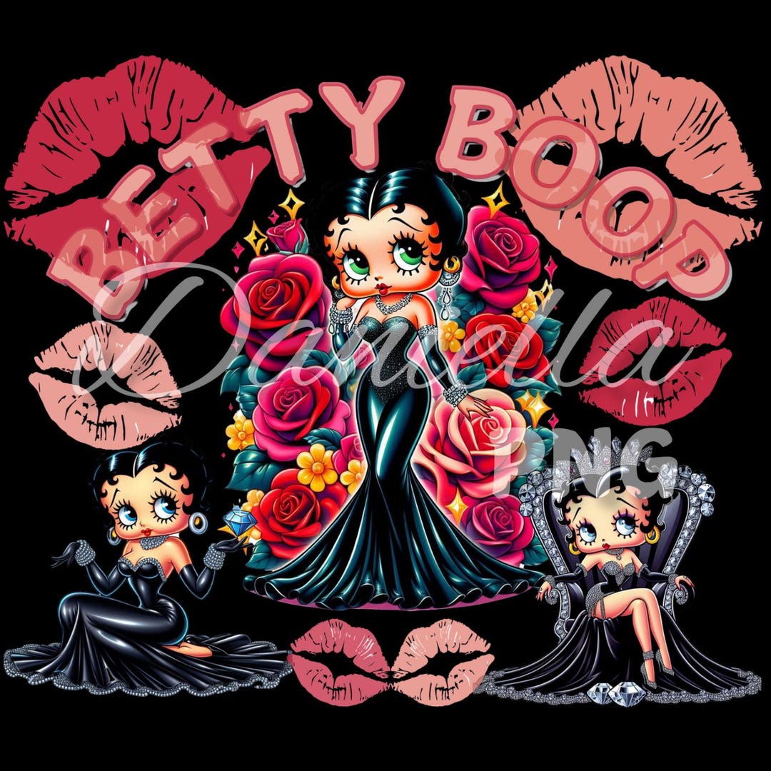Elegant Betty Boop 20oz Tumbler Wrap PNG – Instant Download, High ...