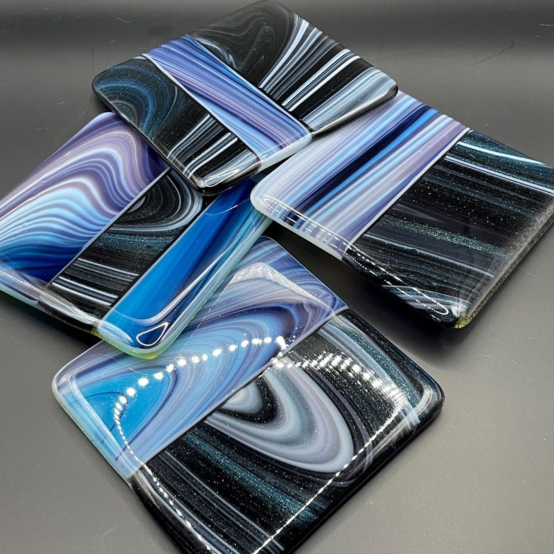 Fused Glass Coaster - Etsy
