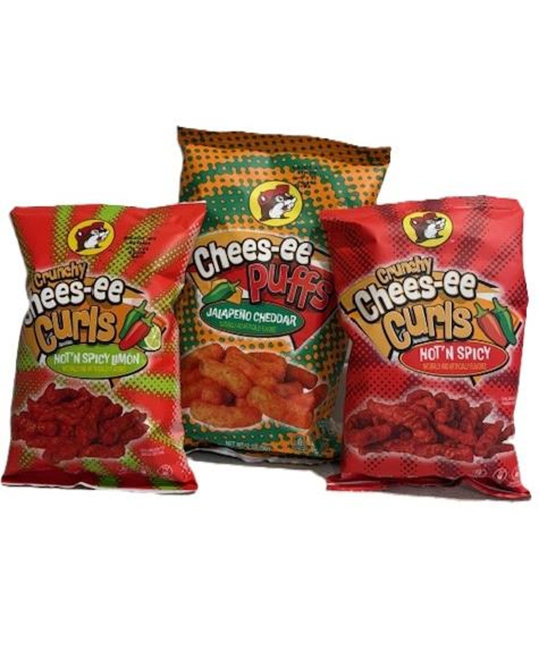 Buc-ee's SPICY Cheese-ee Curls & Puffs 3 Bags - Etsy