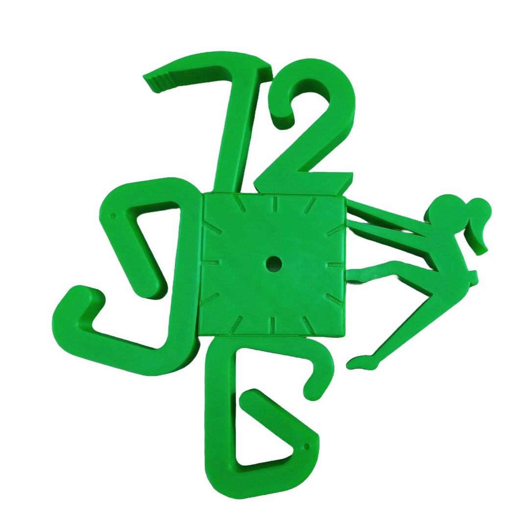 Rock Climber Clock STL for 3D Printer - Long Hair - Etsy