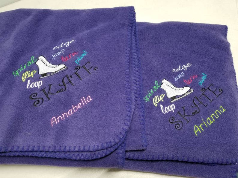 Figure Skating personalized blanket Ice Skating Throw | Etsy