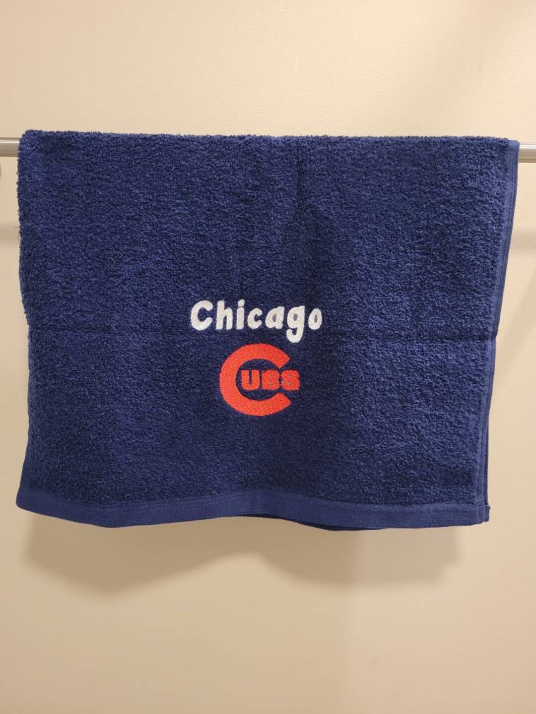Embroidered Chicago Cubs Bath Towel Set: Personalized Baseball Gift - Etsy