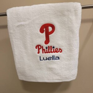 Embroidered Philadelphia Phillies Towel Set: Personalized Baseball Fan ...