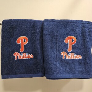 Embroidered Philadelphia Phillies Towel Set: Personalized Baseball Fan ...