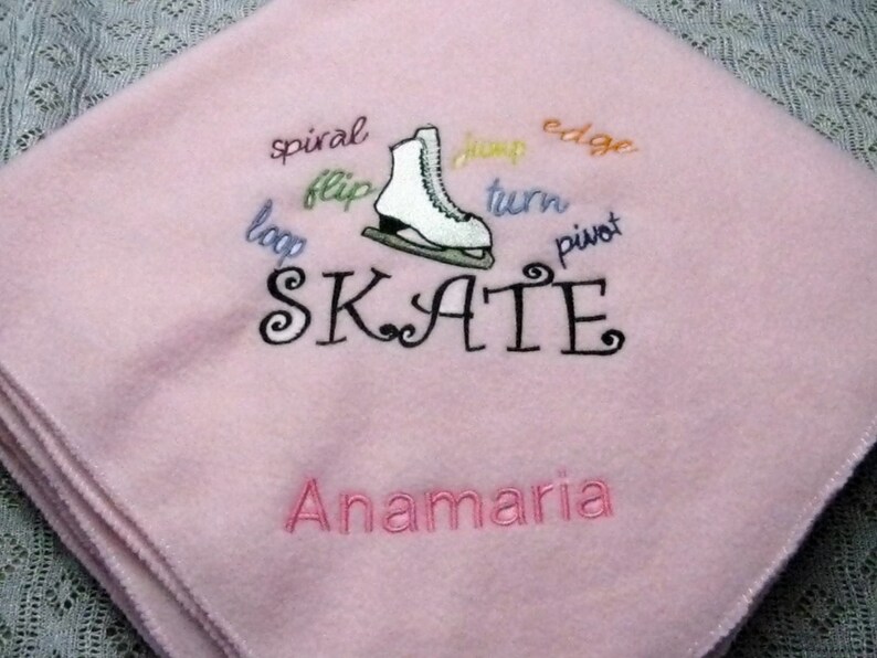 Figure Skating Personalized Blanket Ice Skating Throw - Etsy