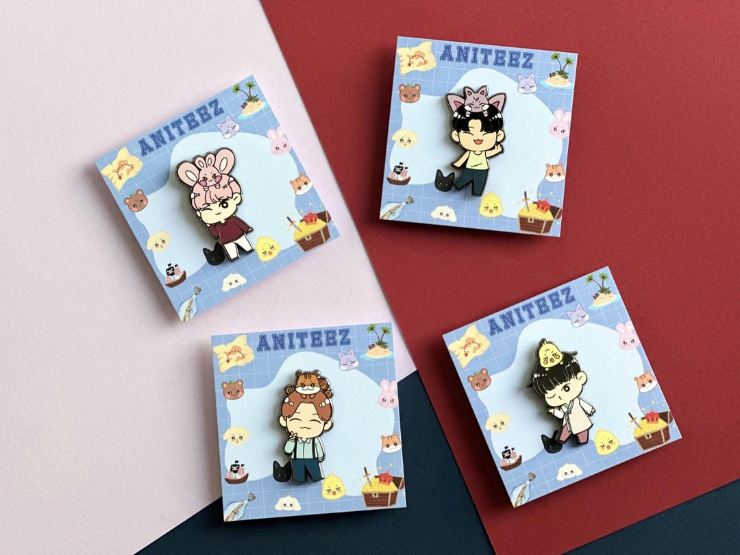Aniteez Enamel Pins Ateez Chibi Pins KPOP Merch Bias Bag Decor ...