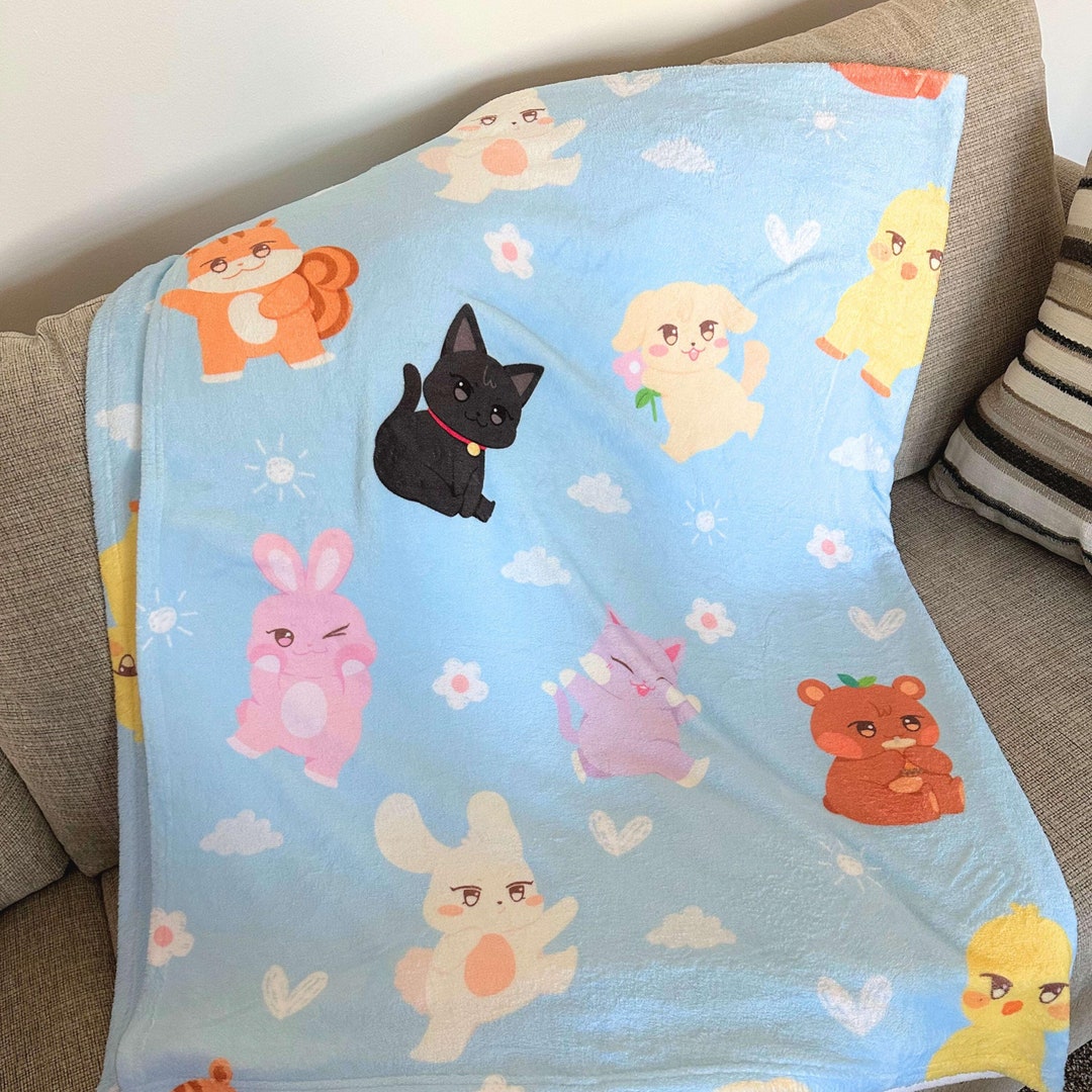 Aniteez Soft Plush Blanket, Ateez Super Soft & Cozy Blanket for Ateez ...