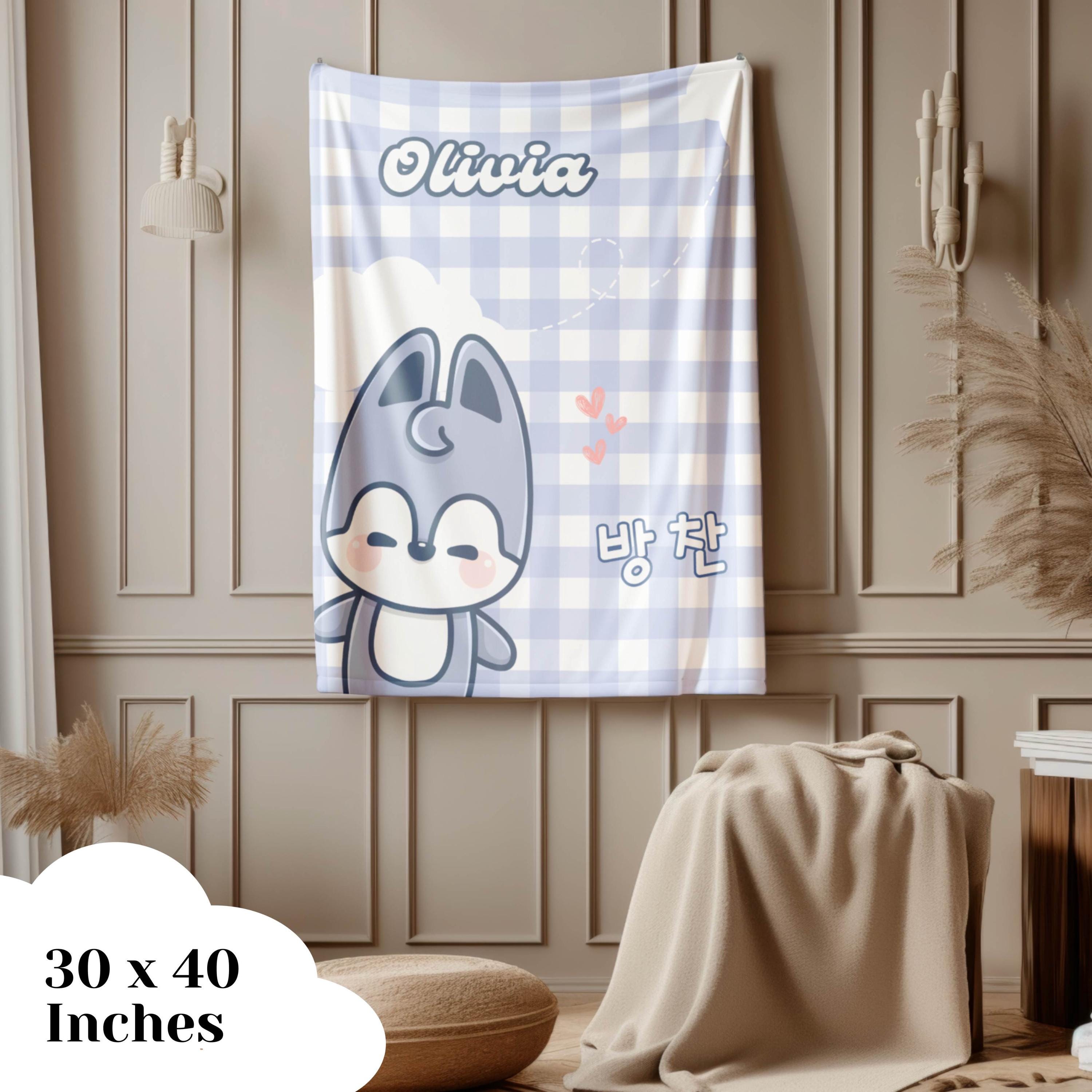 Skzoo Personalized Name Blanket Stray Kids Soft Plush Blanket Skzoo ...