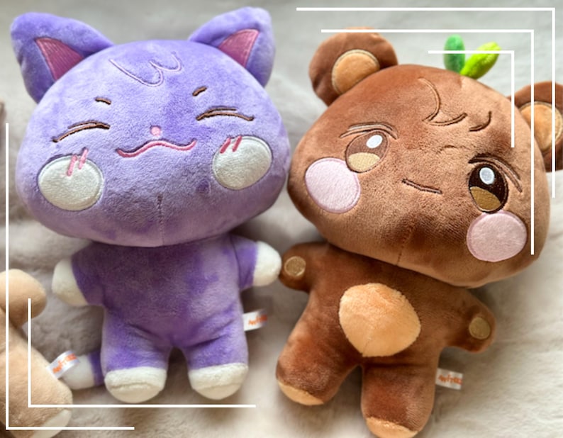 Aniteez Plushies Mini Doll Plush 11-12 Inches, Kpop Collectable, Ateez ...