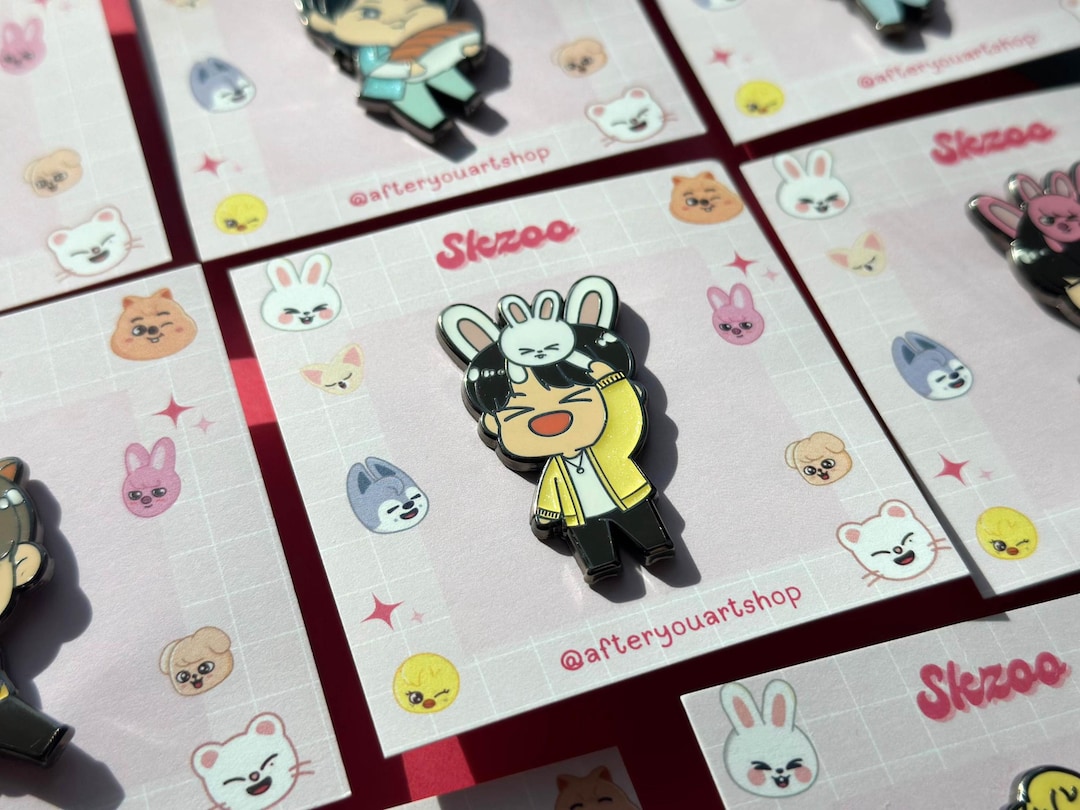 SKZOO Enamel Pins | Stray Kids Chibi Pins | KPOP Merch | Bias Pack ...